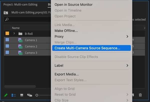 🎥 How to do a Multi-Camera Edit with Premiere Pro